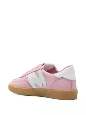 MSGM Calf Leather Logo Sneakers