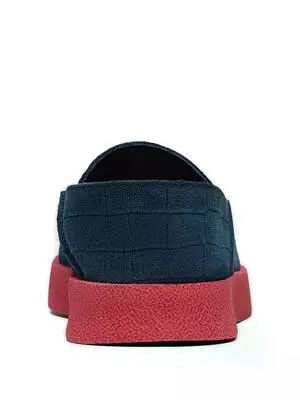 HIDE&JACK Crocodile Effect Slip-on Sneakers