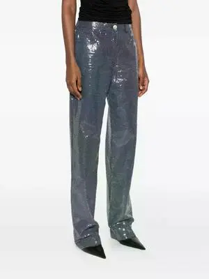 MVP WARDROBE Sequin Embellishment Trousers