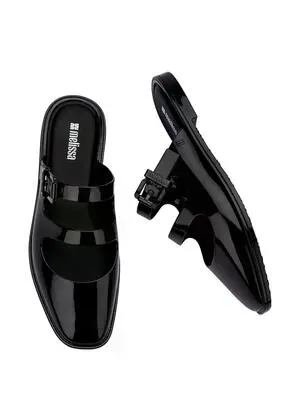 Melissa Buckle-strap Flat Mules
