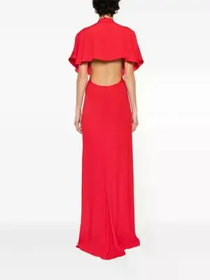 N°21 Buttoned Maxi Dress With Open Back