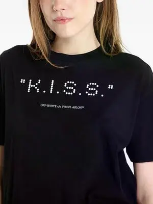 Off-White K.i.s.s. Quote T-shirt - Black