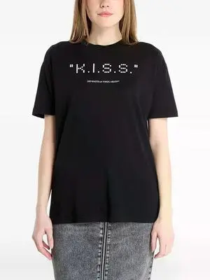 Off-White K.i.s.s. Quote T-shirt - Black