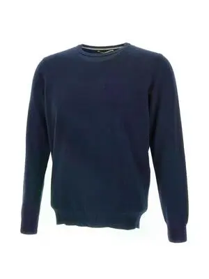 KANGRA Long-sleeved Crew Neck Sweater - Blue