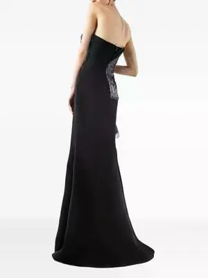 GABY CHARBACHY Sequin-embellished Strapless Gown