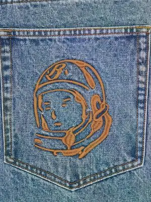 BILLIONAIRE BOYS CLUB Straight Leg Jeans With Graphic Print