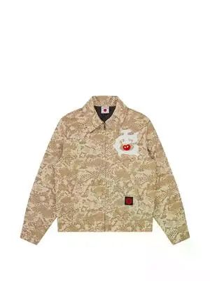 ICECREAM Camouflage Print Zip Up Shirt Jacket