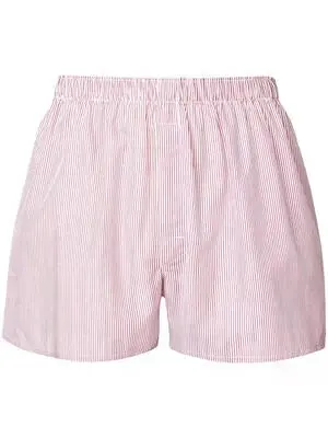 Sunspel Striped Boxer Shorts - Red
