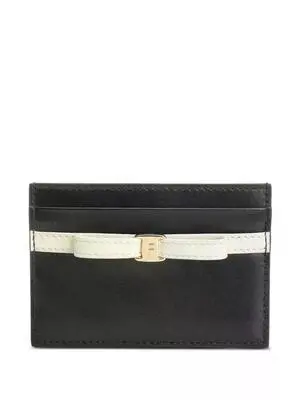 FERRAGAMO Bow-detail Card Holder - Black