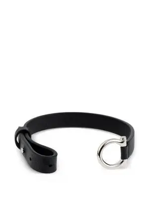FERRAGAMO Gancini Leather Bracelet