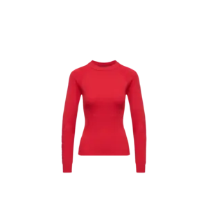 Moncler Ribbed Crew Neck Jumper - Red