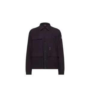 Moncler Cotton Gabardine Shacket - Blue