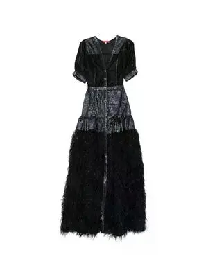 MIAU BY CLARA ROTESCU Button Maxi Dress