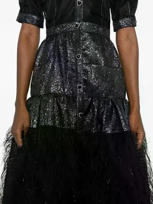 MIAU BY CLARA ROTESCU Button Maxi Dress