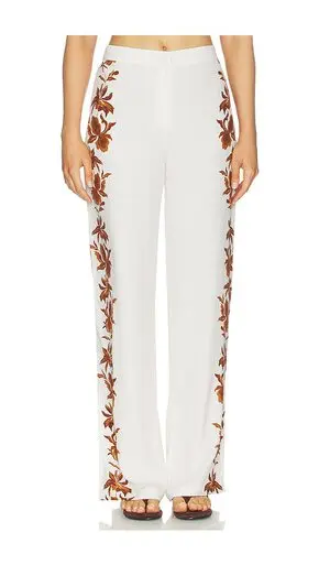 Hemant & Nandita Slit Trousers - Ivory