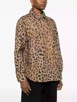 BLAZÉ MILANO Berber Overshirt With Leopard Print