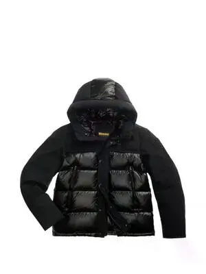 BLAUER. Brook Quilted Hooded Jacket - Black