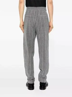 TESSITURA BODY COUTURE Stripe-pattern Tapered Trousers