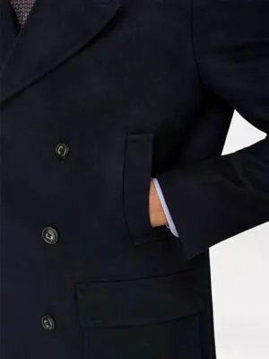 Boggi Milano Double-breasted Wool Coat
