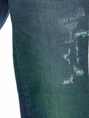 Dolce & Gabbana Embellished High-waisted Straight-leg Jeans