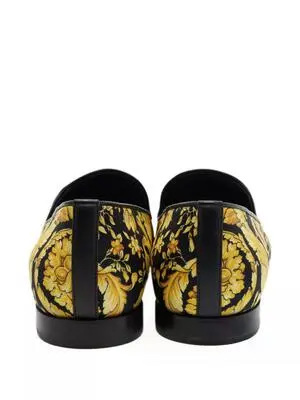 Versace Baroque Brocade Loafers
