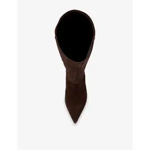 DUNE Shasa Suede Heeled Knee-high Boots