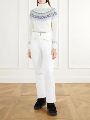 Bogner Franzi-t Belted Stretch-fabric Flared Ski Pants