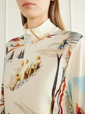 Bogner Beline Printed Stretch-shell Zip-up Base Layer - Multi