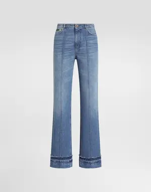 Dolce & Gabbana 5-pocket Denim Trousers Denim And Jeans Multi-colored - Multicolor