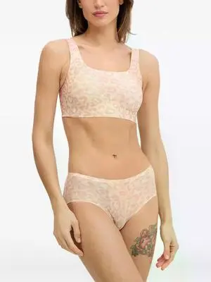 Chantelle Softstretch Power Leopard-print Wireless Bra - Neutrals