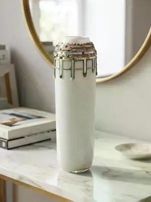 ENZO DE GASPERI Embellished Cylindrical Vase