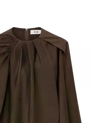 ELEH Draped Asymmetric-hem Top