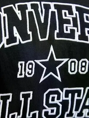CONVERSE Logo-embroidered Piping-detail Sweatshirt