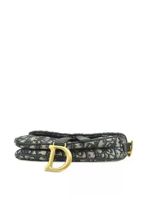 Dior 2000-2026 Mini Oblique Canvas Saddle Bag Satchel