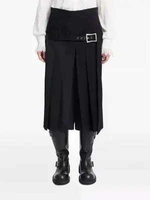 ANN DEMEULEMEESTER Belted Pleated Trousers