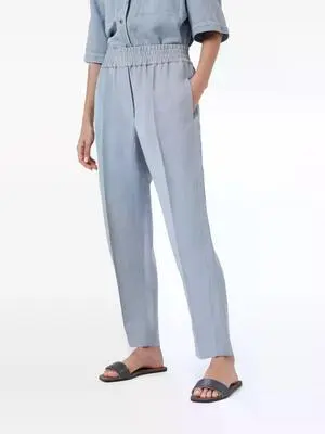 Brunello Cucinelli High-waist Straight-leg Trousers