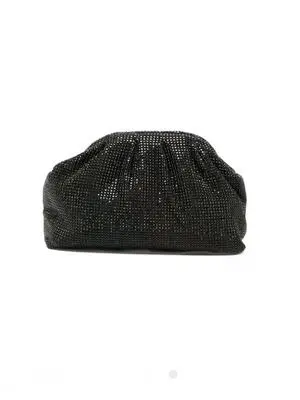 TWENTY FOURHAITCH Petra Crystal-embellished Ruched Clutch Bag