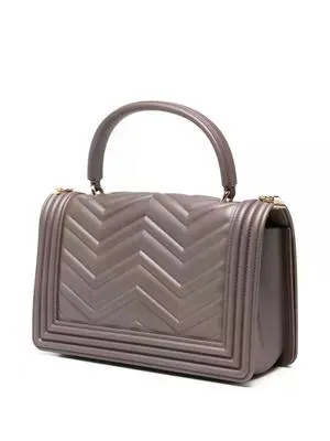 MARC ELLIS Flatwave Chevron Shoulder Bag - Grey