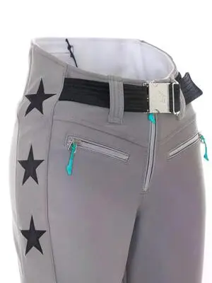 JETSET Tiby Star-print Belted Ski Pants - Grey
