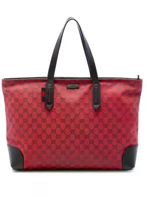Gucci 2016-2026 Gg Canvas Tote Bag - Red
