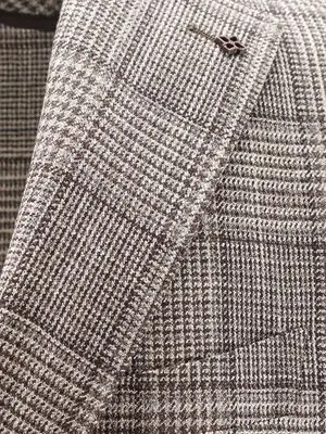 Tagliatore Single-breasted Wool And Silk Blazer With Prince Of Wales Check