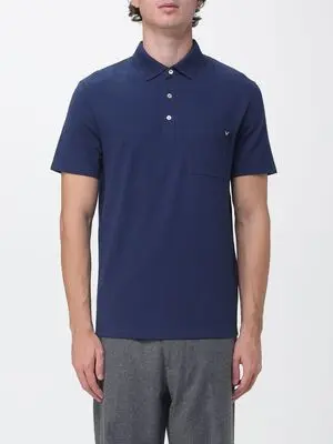 Valentino Garavani Metal Logo Appliqué Cotton Piqué Polo Shirt