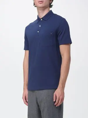 Valentino Garavani Metal Logo Appliqué Cotton Piqué Polo Shirt