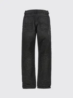 DIESEL® D-voeed Mid-rise Wide Leg Jeans In Gray Stretch Denim