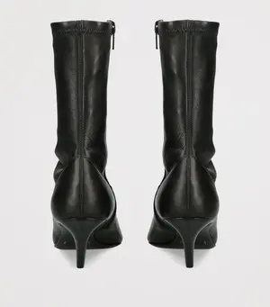Khaite Leather Valerie Boots 55