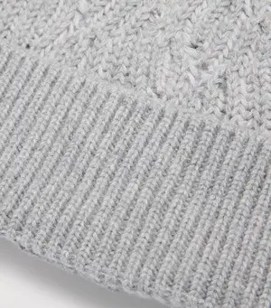Pal Zileri Wool Cable-knit Beanie