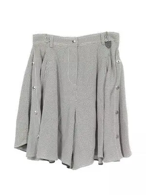 LOUIS VUITTON 2010s Geometric Studded Shorts - Black