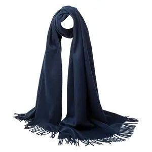 KINALBA Callan Navy Cashmere Stole - Blue