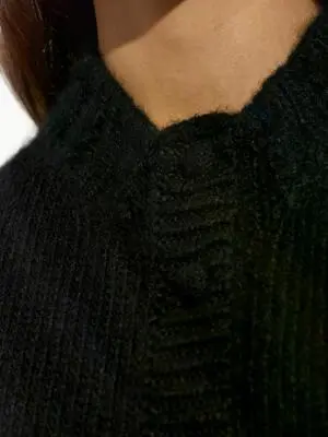 Moncler Cable-knit Logo-patch Cardigan