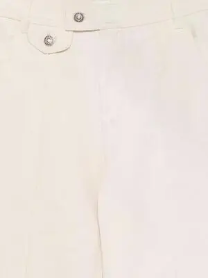 MARANT Elois Button-flap Detail Straight-leg Jeans - Neutrals